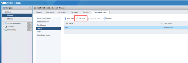 How to Reset ESXi Root password using Active Directory - @vmanalyst