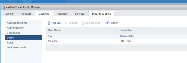 How To Add Local Users To Esxi Host Vmanalyst